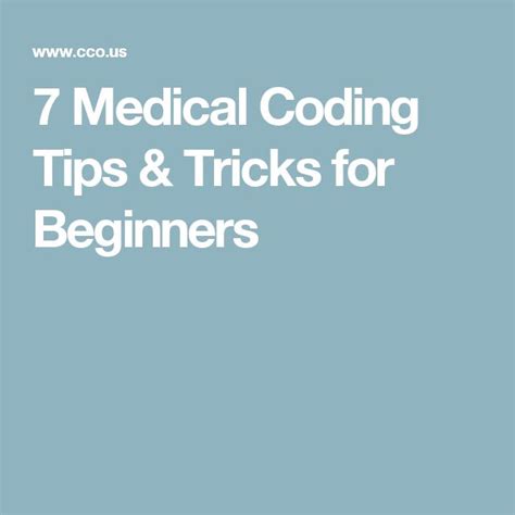 7 medical coding tips and tricks for beginners medical coding coding medical