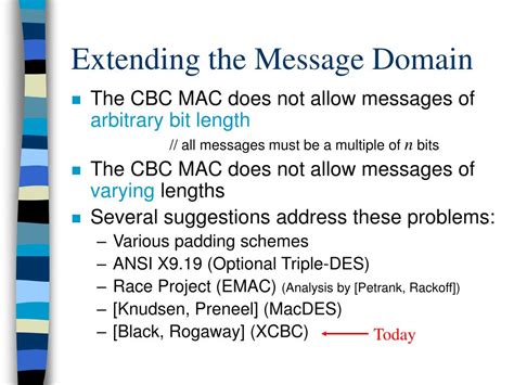ppt xcbc a version of the cbc mac for handling arbitrary length messages powerpoint