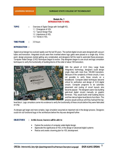 Vhdl Module 2020 1 Pdf Pdf Hardware Description Language Logic Synthesis