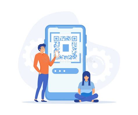 Qr Code Scanning Concept People Use Smartphone And Scan Qr Code For Payment And Everything