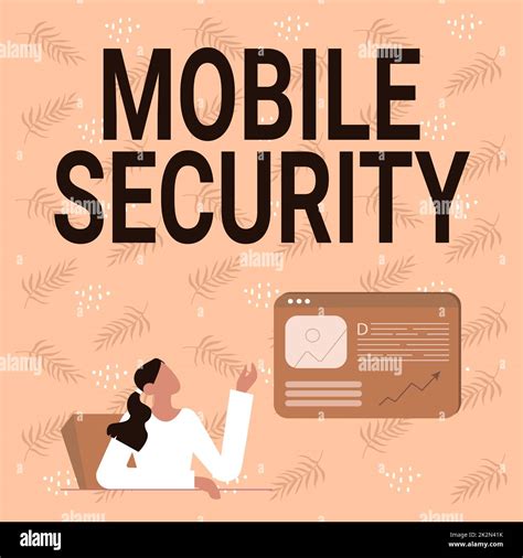 Sign Displaying Mobile Security Concept Meaning Protection Of Mobile
