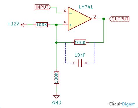 Schmitt Trigger Circuit Using Op Amp