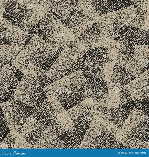 Vector Abstract Stippled Weird Seamless Pattern Stock Vector Illustration Of Hipster