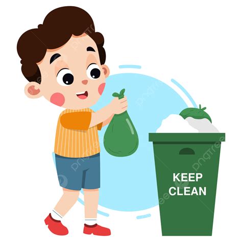 Ajakan Buang Sampah Di Tempatnya Png Vector Psd And Clipart With