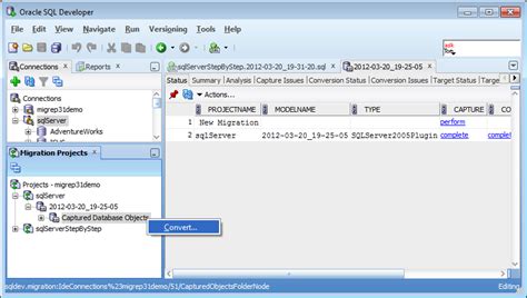 Migrate To Existing Oracle Users