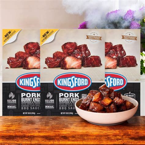 Kingsford Pork Burnt Ends Seasoned And Seared 16 Oz 3 Count