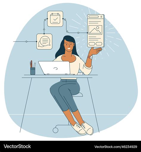 Software Development Workflow Royalty Free Vector Image