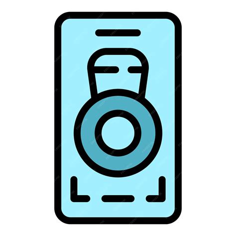 Premium Vector Customer Mobile App Icon Outline Vector Phone Smart Internet Finger Color Flat