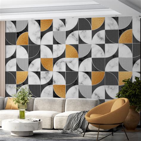 Papier Peint Modern Marble Élégance Art Déco à Casablanca