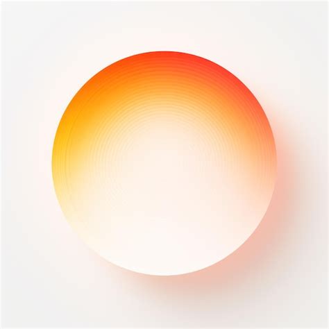 Minimalist Gradient Circle Subtle Color Gradient Circle On Off White