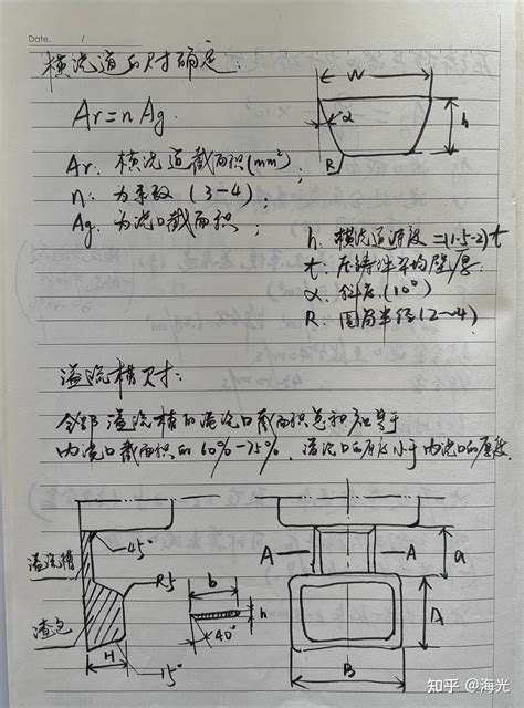 压铸模具横浇道及溢流槽尺寸设计 知乎