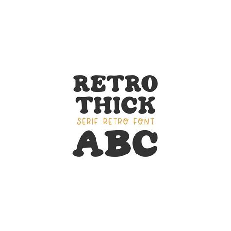 BFC Retro Thick Bold Serif Retro Font 416736
