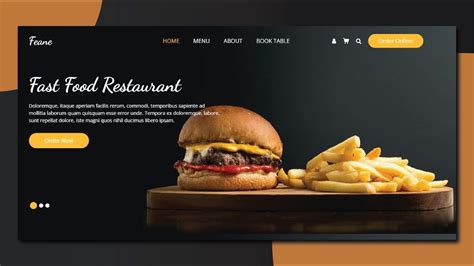 Full Responsive Fast Food Restaurant Website With Html Css