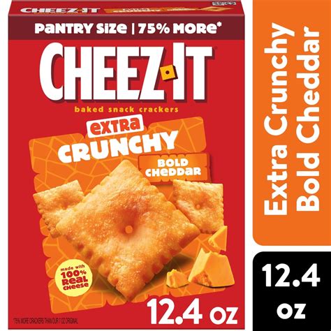 Cheez It® Extra Crunchy Bold Cheddar Cheese Crackers 12 4 Oz Frys Food Stores