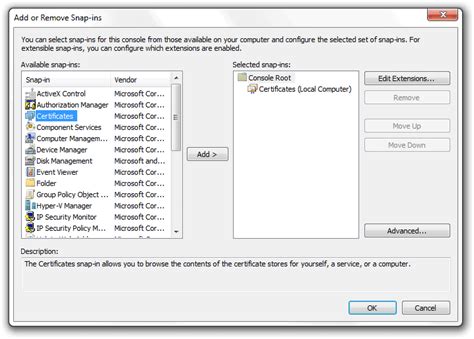 Exporting A Certificate From The Windows Certificate Store For Use By Cerberus Ftp Server