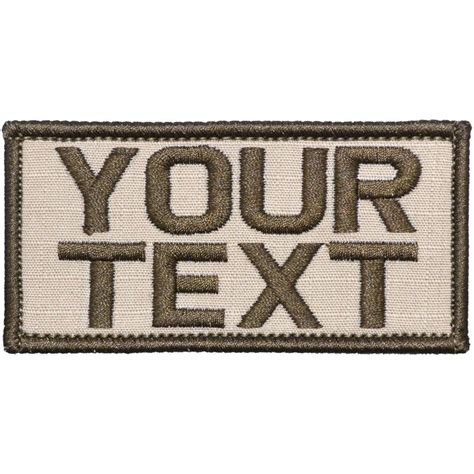 Customizable Text Patch 2x4 Patch Desert Tan Patches Camouflage