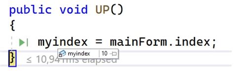 C Why When Passing The Index From The Main Form To Usercontrol The Index Is All The Time