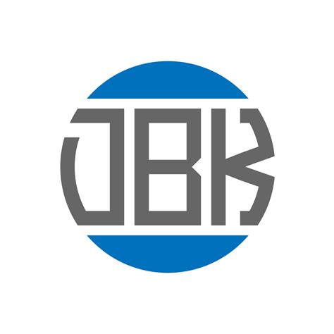 Dbk Letter Logo Design On White Background Dbk Creative Initials Circle Logo Concept Dbk