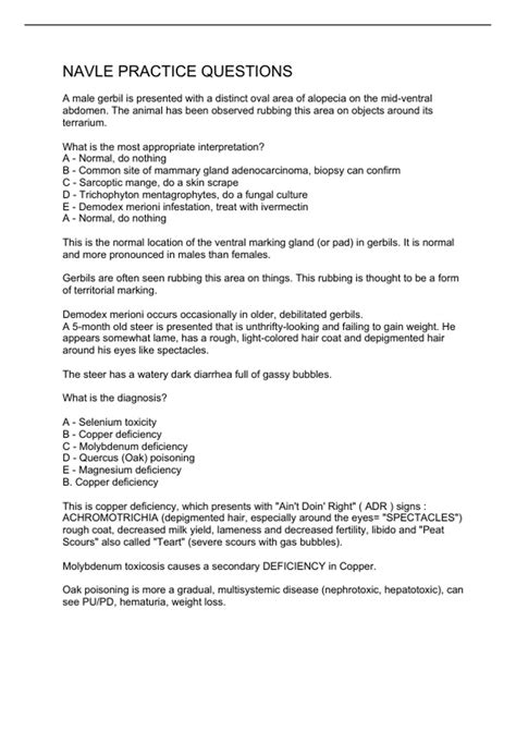Navle Practice Questions Navle Stuvia Us