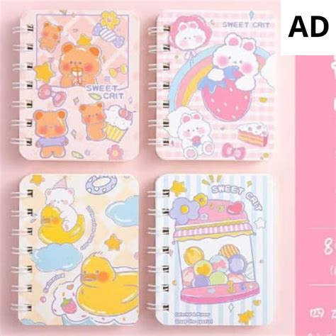 Jual Kp115 Buku Tulis Mini A7 Motif Kartun Notebookring A7 Mini Cartoon Mini Book Notepad