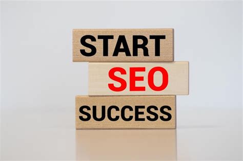 Premium Photo Seo Words With Wooden Blocks On Chart Background Business Concept