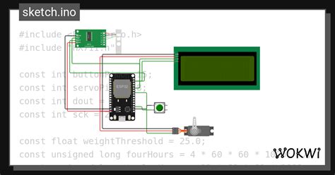 Pet Feeder Weight Scale Wokwi Esp32 Stm32 Arduino Simulator