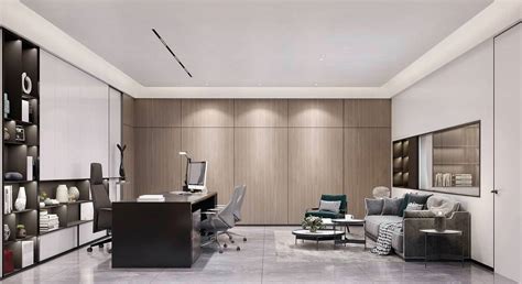 26平米办公室装修效果图 配图网