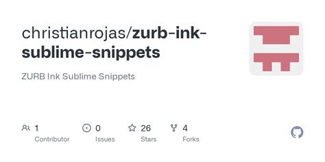 GitHub Christianrojas Zurb Ink Sublime Snippets ZURB Ink Sublime
