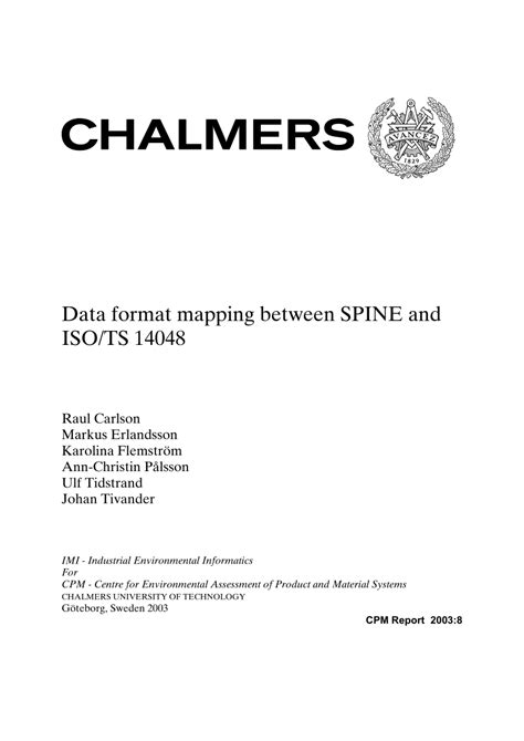 Pdf The Ecospold 2 Format—why A New Format