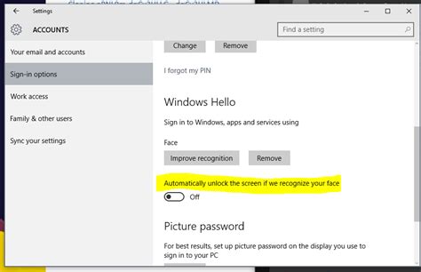 Windows 10 Hello Facial Recognition Disable Auto Login Microsoft Windows Neowin