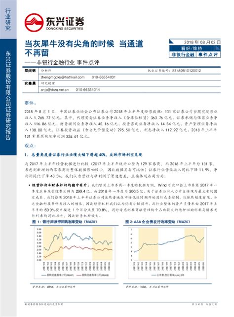 非银行金融行业事件点评：当灰犀牛没有尖角的时候 当通道不再留