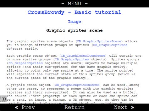 Crossbrowdy Basic Tutorial Image Graphic Sprites Scene