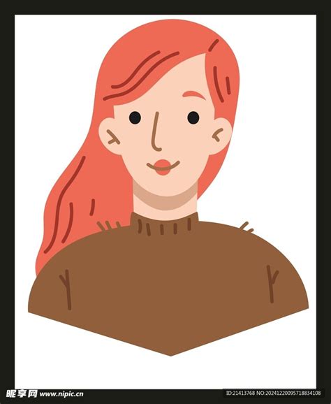 卡通女孩头像设计图动漫人物动漫动画设计图库昵图网