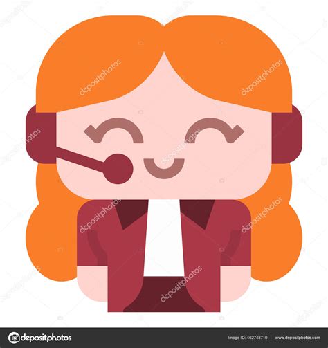 Moderator Operator Support Icon Stock Vector By ©iconfinder 462748710