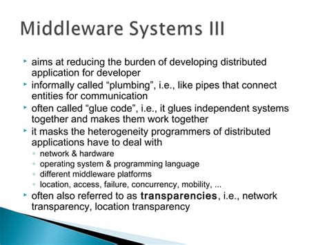Middleware Systems Overview And Introduction Ppt Operating Systems