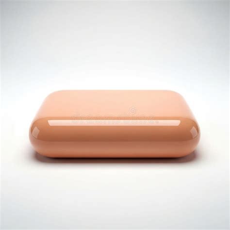 A Close Up View Of A Peach Colored Object Stock Illustration
