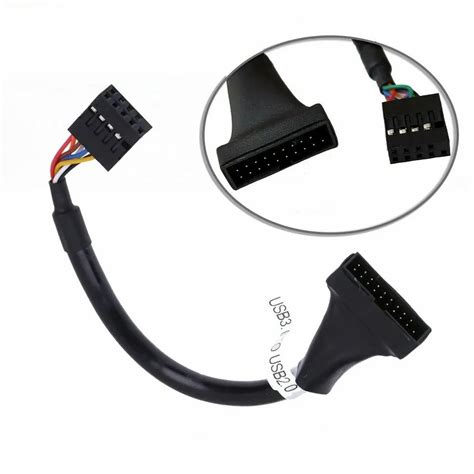 USB 2 0 9 Pin Header Female To Motherboard USB 3 0 20 Pin Male Cable 1 M At 350 Piece In New