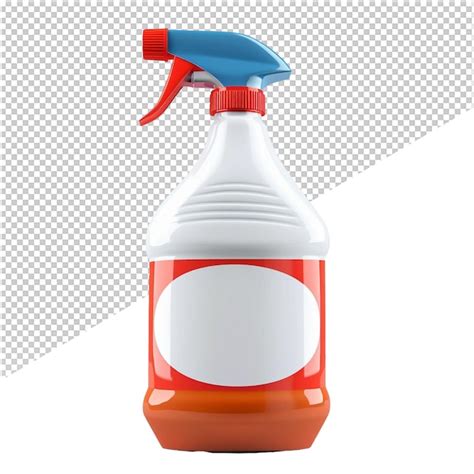 A Bottle Of Spray Cleaner With A Red Cap On It Premium Ai Generated Psd