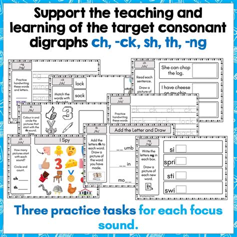 Phonics And Structured Literacy Activities Consonant Digraphs Top Teaching Tasks
