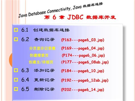 第6章 JDBC数据库访问 word文档在线阅读与下载 无忧文档