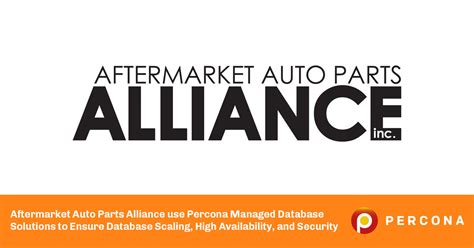 Aftermarket Auto Parts Alliance Use Percona Managed Database Solutions
