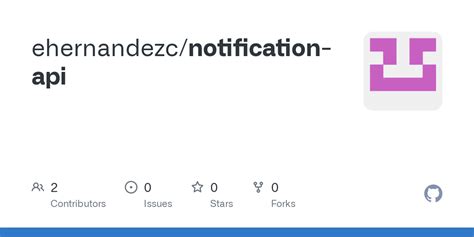 Github Ehernandezc Notification Api