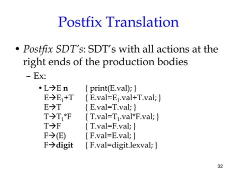 Ppt Syntax Directed Definition And Syntax Directed Translation