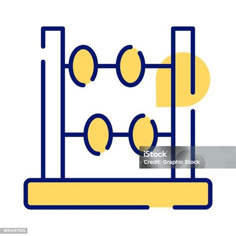 Primary Counting Education Amazing Vector Of Abacus Mathematical Calculating Frame Stock