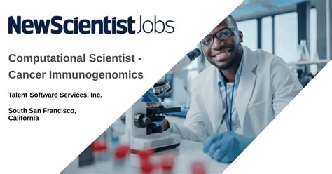 Computational Scientist Cancer Immunogenomics Job With Talent Software Services Inc 1402036293