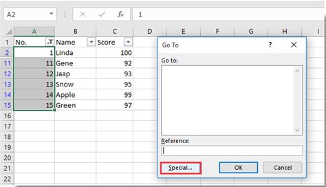 How To Fill Series Of Numbers In A Filtered List Column In Excel