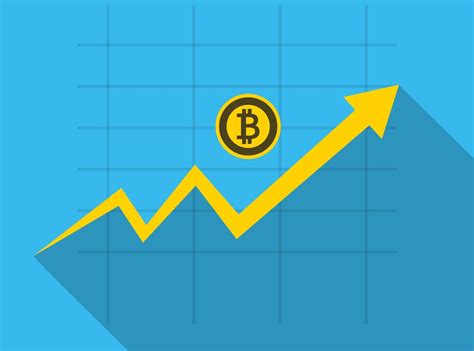 Business Bitcoin Concept Growth Chart On Graph Background Vector Illustrator 2265571 Vector Art