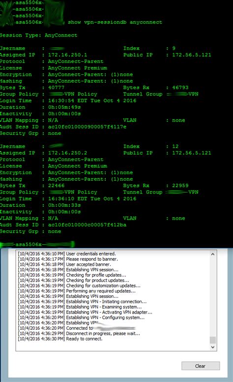 anyconnect session not being removed after disconnecting cisco community
