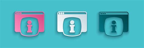 파란색 배경에 분리된 텍스트 Faq 정보 아이콘이 있는 종이 컷 컴퓨터 모니터 자주 묻는 질문 종이 아트 스타일 벡터 3차원 형태에 대한 스톡 벡터 아트 및 기타 이미지