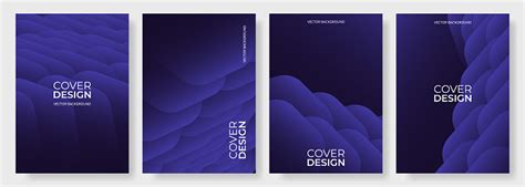 진한 파란색 추상 벡터 포스터 세트 벽지 A4 해상도 수직 현대 배경 모음 브로셔 배너 전단지 포스터 노트북 배경 프리젠 테이션을위한 현대적인 표지 디자인 템플릿 0명에